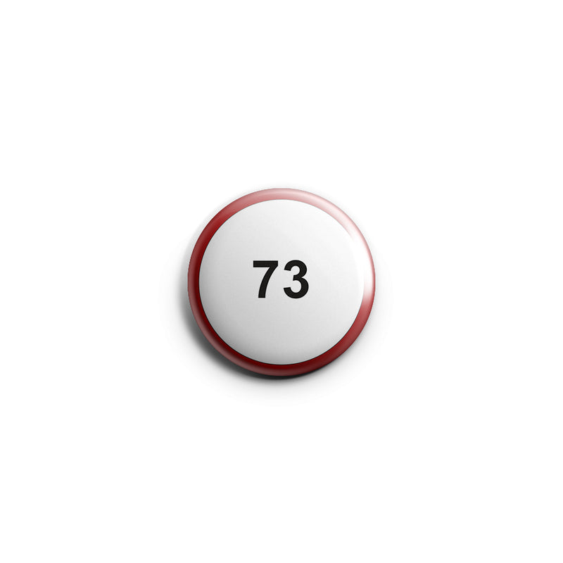 73 Button Pin | Oppenheimer | ReplicaPropStore