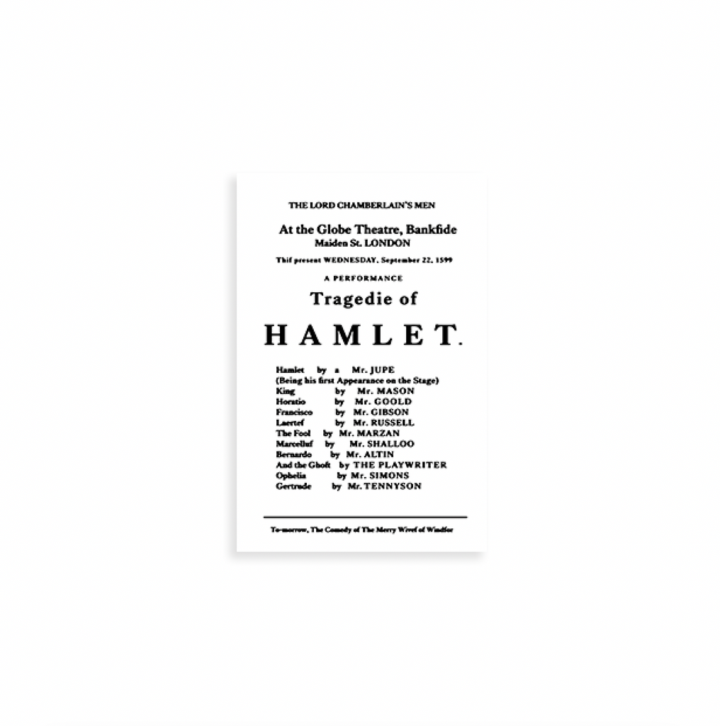 Tragedie of Hamlet Theatre Program | Hamnet | ReplicaPropStore