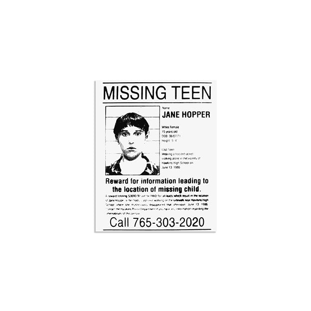 Missing Teen Flyer | Stranger Things | ReplicaPropStore