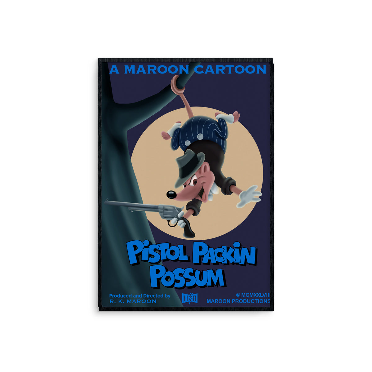 Pistol Packin Possum Framed Poster | Who Framed Roger Rabbit ...