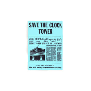 Save The Clock Tower Flyer | Back To The Future | ReplicaPropStore