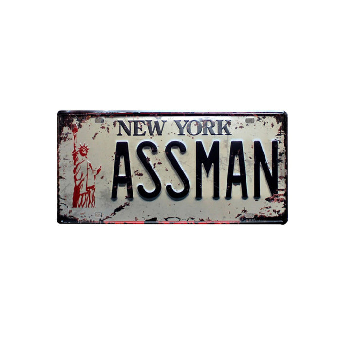 Assman License Plate | Seinfeld | ReplicaPropStore