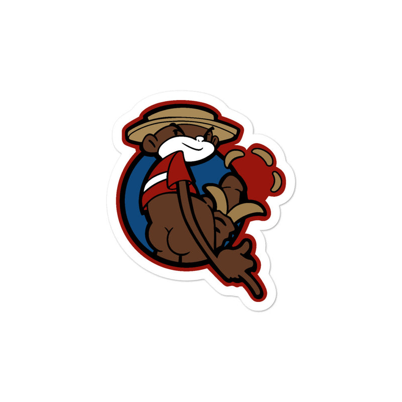 Jimmy Chimpo Sticker | Super Troopers | ReplicaPropStore