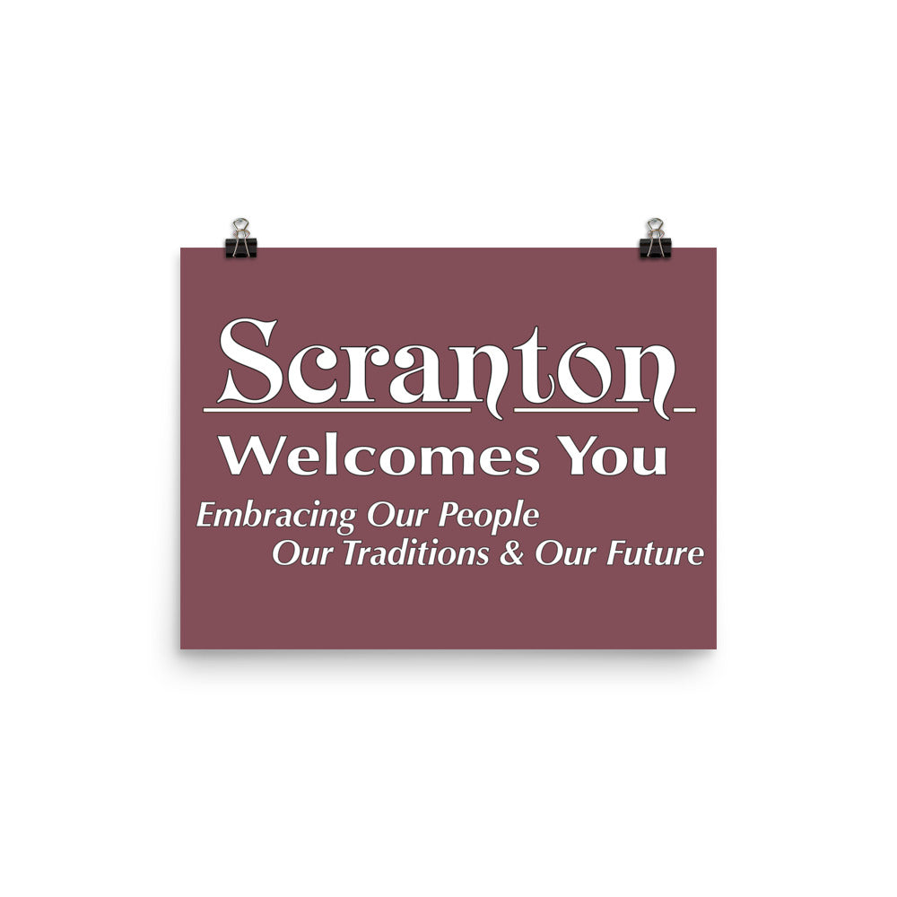 Scranton Welcomes You Sign Poster | ReplicaPropStore